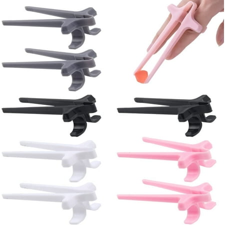 ShenMo 8 Pieces Lazy Auxiliary Finger Snack Chopsticks Reusable Feeding ...