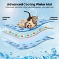 PcEoTllar XL Dog Cooling Mat, Ice Pad for Pets, Water Injection, Leak ...