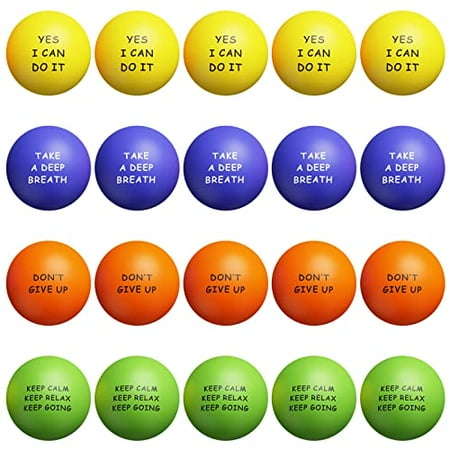 KDG Motivational Stress Balls(20 Pack) for Kids and Adults,Stress ...