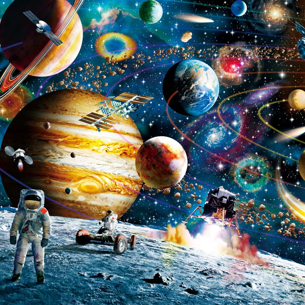(Space) Space Puzzle 1000 Piece for Adults Solar System Jigsaw Puzzle ...