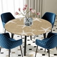 Coastal Starfish Round Table Cover, Summer Beach Nautical Ocean Rustic ...