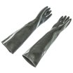 HAWK Men's 24" (61 cm) Smooth Black Rubber Gloves | Size Large (L ...