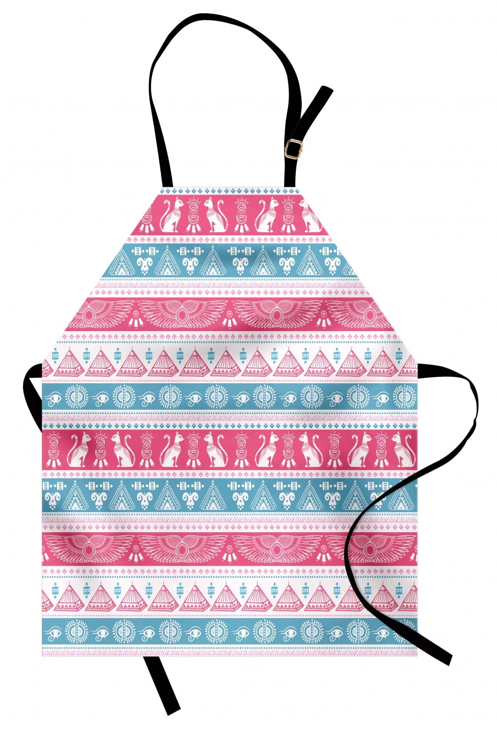 Tribal Apron Ancient Egyptian Icons Cats Wings Pyramids Triangles ...