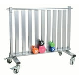 Studio Dumbbell Rack with Casters, 1100 Pound Capacity, Silver ...