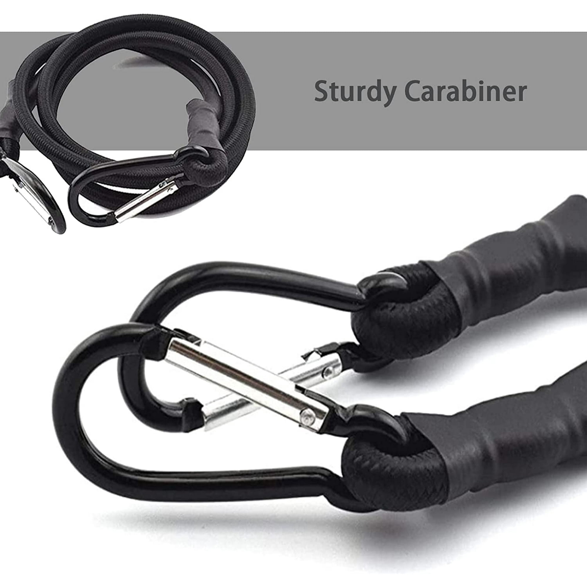 4pcs Ratchet Strap 1m Sand Bungee Rope Bungee Cord Bungee Cord with Black Hook Camping Safety Luggage Carrier Holder