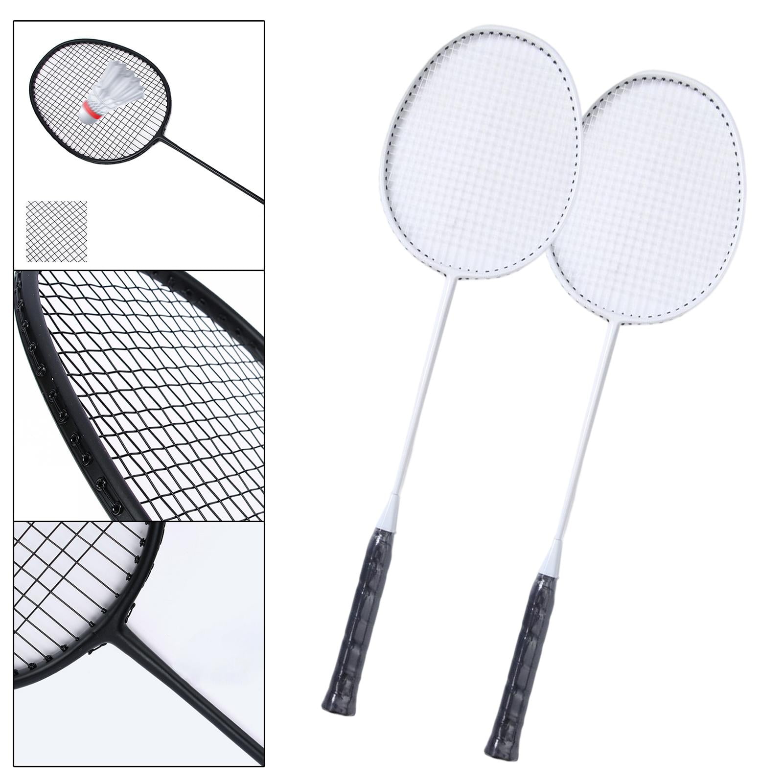 2x Professional Badminton Rackets Set Tennis Rackets Playing ...
