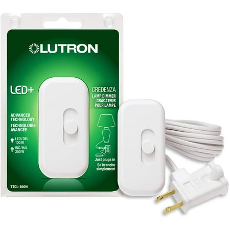 Lutron Credenza + Plug-in Lamp Dimmer for dimmable , Halogen and ...