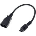 Toptekits C14 to C5 Power Plug Cable,IEC 320 C14 Male to C5 Female Adapter Cable,Universal Power ...