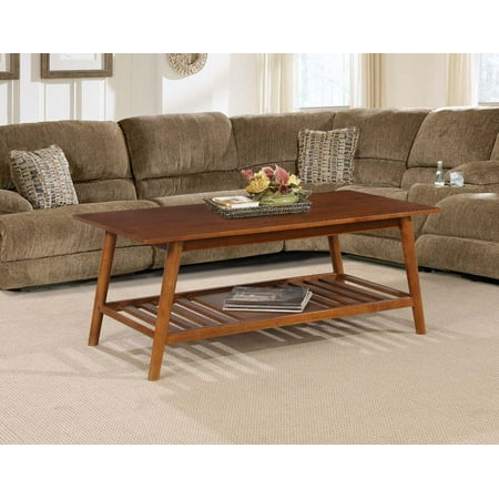 Linon Charlotte Coffee Table, Brown, 18.5 inches Tall - Walmart.com ...