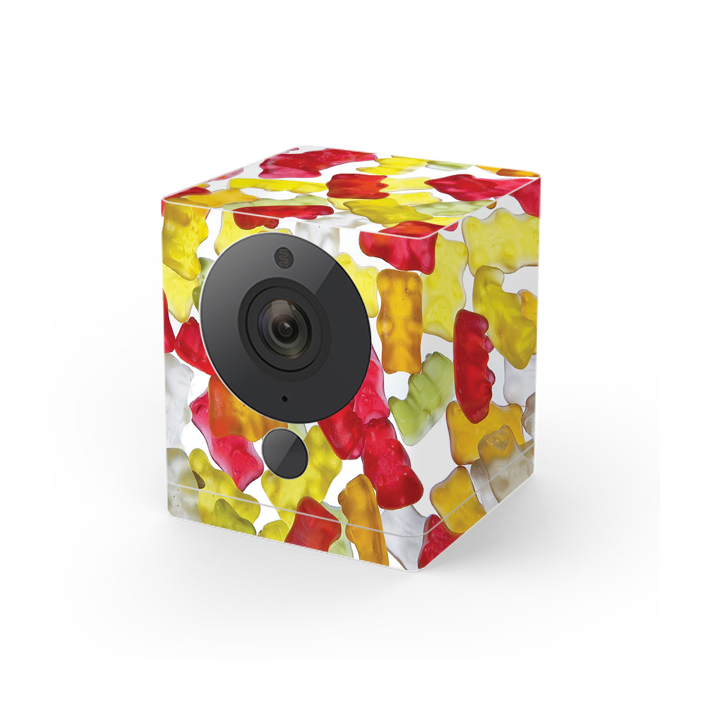 Skin Decal Wrap Compatible With Wyze Cam V2 Sticker Design Gummy Bears ...