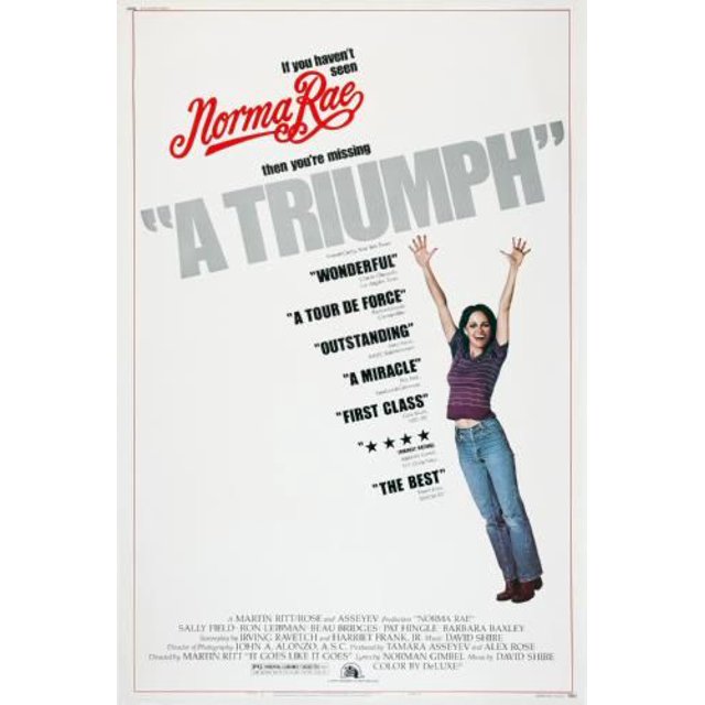 Norma Rae Movie Poster 24in x 36in Art Poster 24x36 Multi-Color Square ...