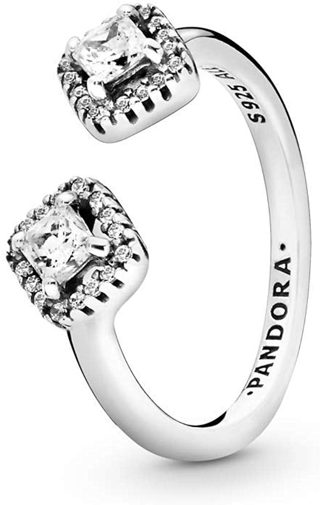 PANDORA Square Sparkle Open Ring - Walmart.com