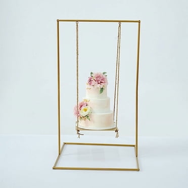 BalsaCircle 29 in Gold 12 Arm Tiered Round Metal Cupcake Holder Dessert ...