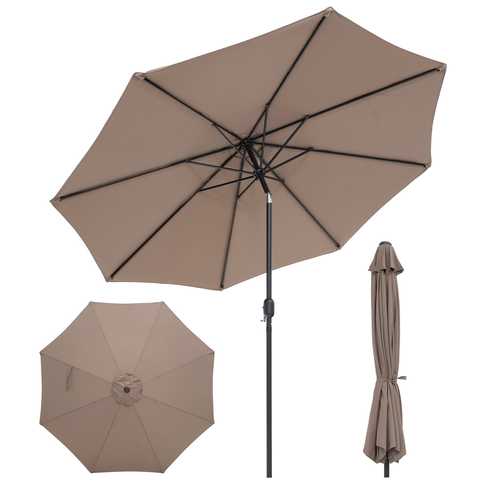 Click here for Costway Outdoor Heavy Duty Market Umbrella With Ti... prices