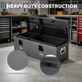 Heavy Duty Steel Truck Bed Tool Box, 48 x 16 x 14 Inch Lockable Trailer ...