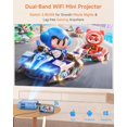 Mini Projector with WiFi and Bluetooth, Portable Mini Projector for ...