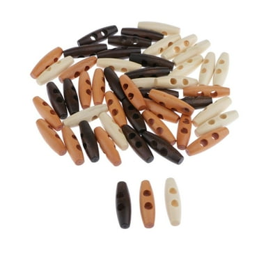 20Pcs Large Toggle Buttons Wooden Toggle Buttons DIY handcraft Findings ...