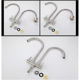 Kitchen Double Outlet Faucet 304 Stainless Steel Single Cold Double ...
