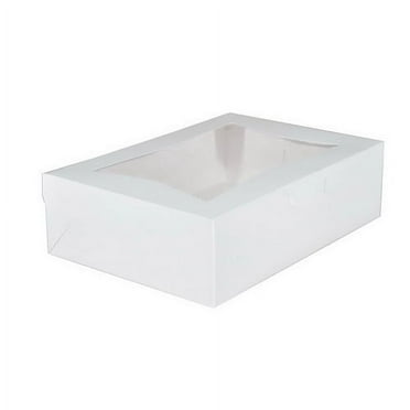 SCT Tuck-Top Bakery Boxes 19w x 14d x 4h White 50/Carton 1029 - Walmart.com