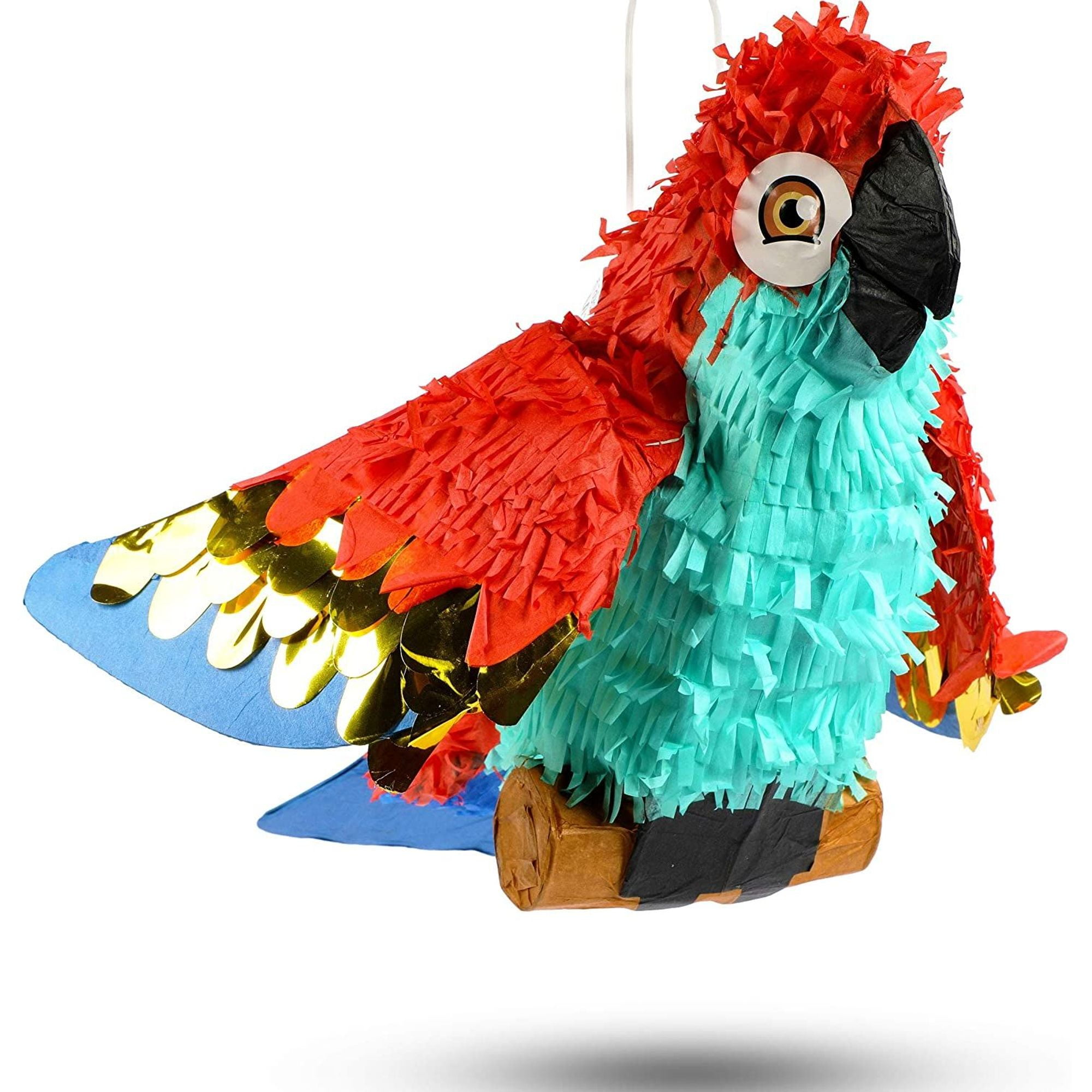 Tropical Bird Parrot Pinata for Summer Beach Tiki Bar, Hawaiian Luau ...