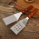 Reheyre Stainless Steel Frying Spatula with Wooden Handle - Non-stick ...