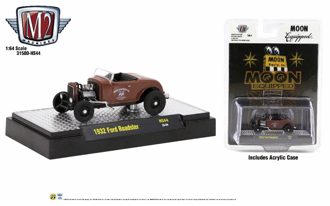 M2 Machines Mooneyes 1932 Ford Roadster (Hobby Exclusive HS44) - Walmart.com