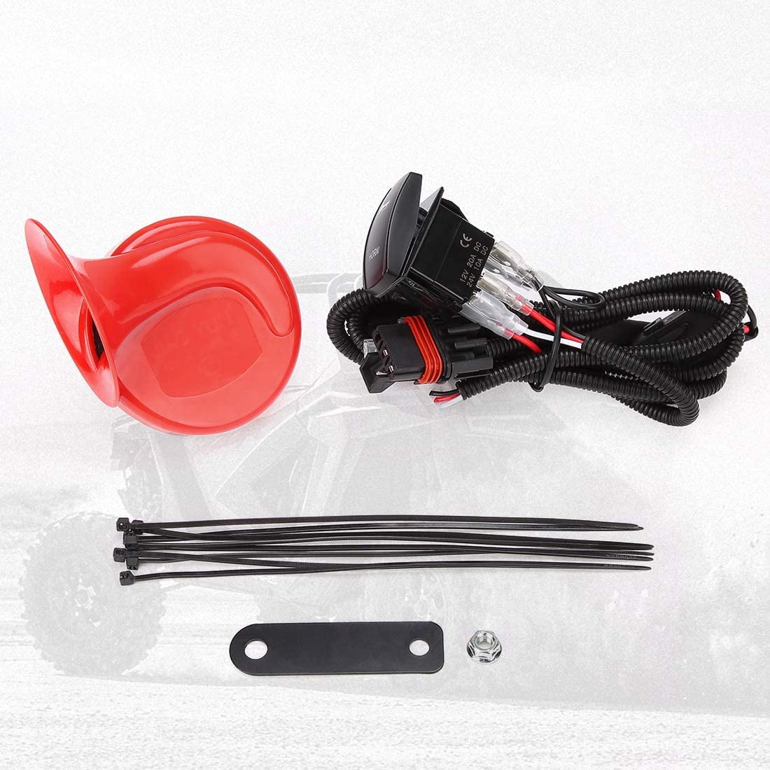 RZR Horn Kit, Loud Universal UTV Horn Kit Easy Installation with Rocker ...
