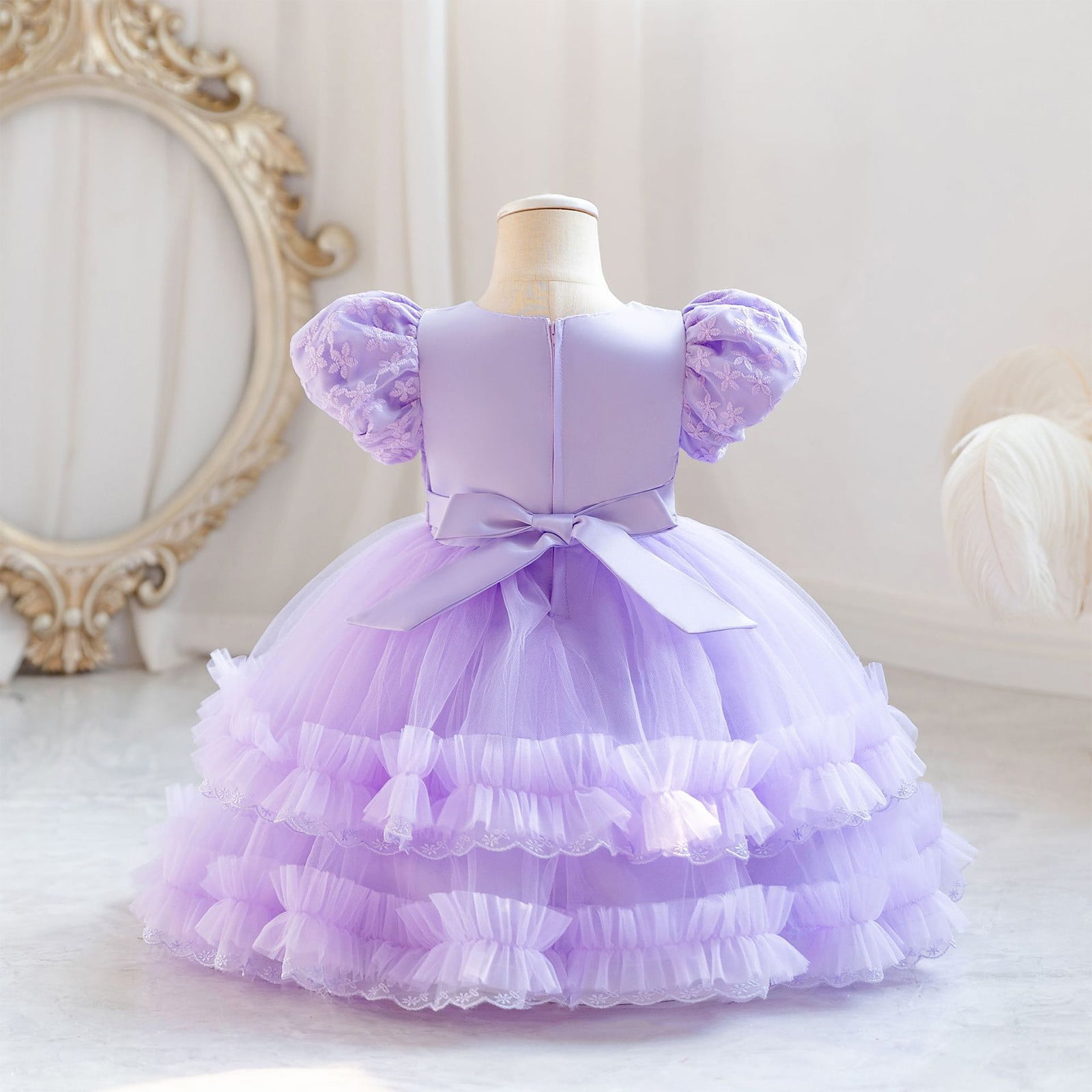 Jalioing Puffy Princess Dress for Toddler Kids Girl Bubble Jalioing Puffy Princess Dress for Toddler Kids Girl Bubble