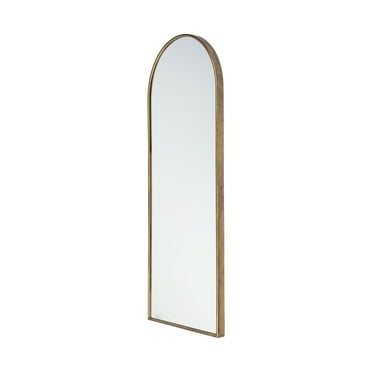 Saltoro Sherpi Kea 66 Inch Large Rectangular Wall Mirror, Gold Curved ...
