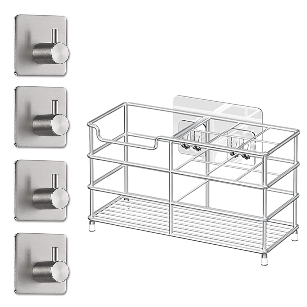 CHUANK Premium Bathroom Toothbrush Holder Stainless Steel Bathroom ...