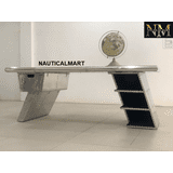 NauticalMart Large Aviator Executive Desk - Drawer Shelving - Aircraft ...