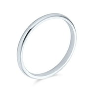 Women's Sterling Silver High-Polish Ring, 2mm - Walmart.com