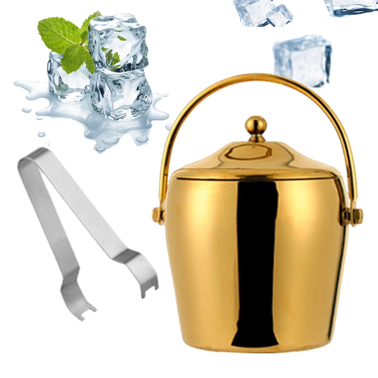 Insulated Ice Bucket, Stainless Steel Ice Buckets, Beer Chiller ...