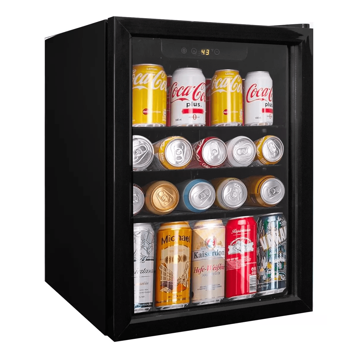 FRIGOBAR SHTARK SHTBC01 DE 2.4 PIES CON PUERTA DE VIDRIO NEGRO | Bodega ...