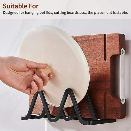 Starlight-wall Mounted Cutting Board Rack Chopping Board Pan Lid Holder ...
