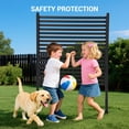 Outdoor Privacy Fence Panels, Freestanding Galvanized Steel & PE ...