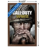 Call of Duty: WWII - Key Art Wall Poster, 14.725" x 22.375", Framed ...