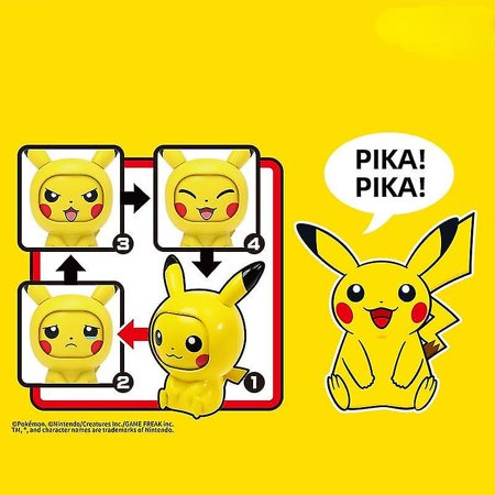 Pokemon Anime Character Toy Face-changing Model Pikachu Children's ...