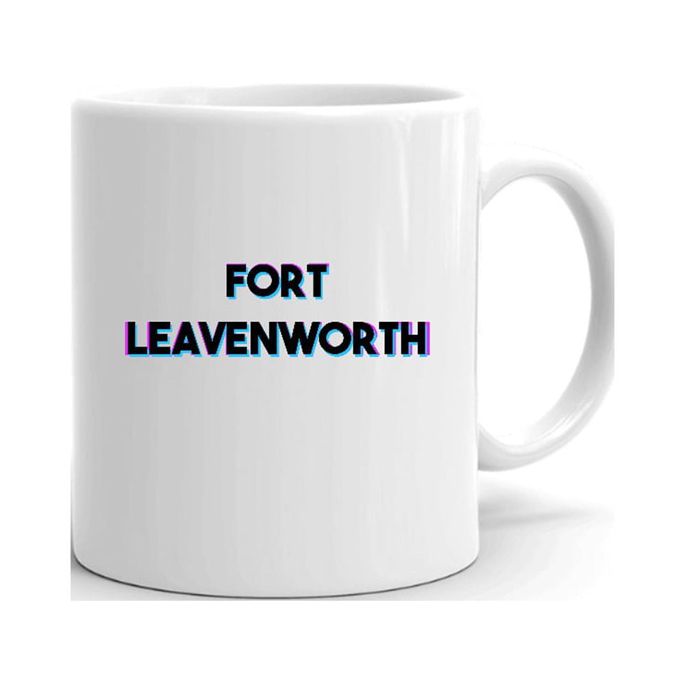 Tri Color Fort Leavenworth Ceramic Dishwasher And Microwave Safe Mug ...
