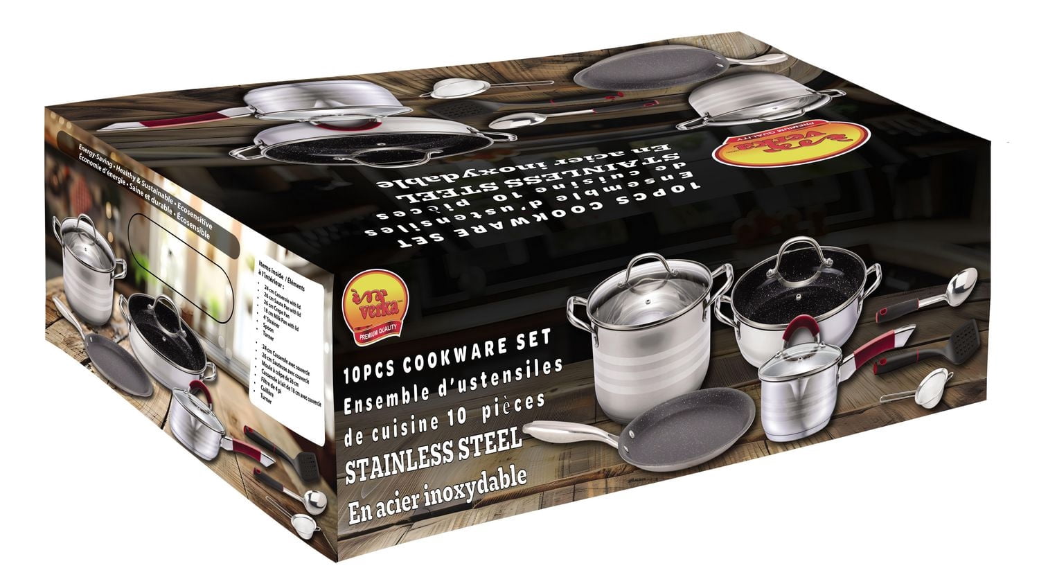 10 Piece Stainless Steel Cookware Set - Walmart.ca