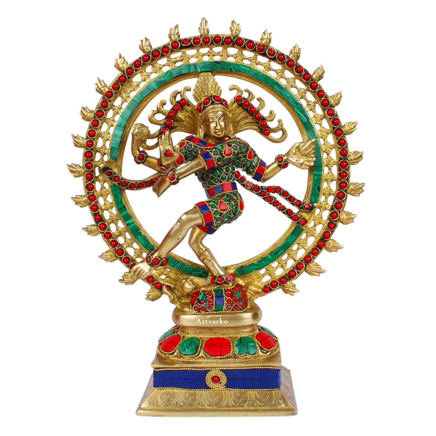 Brass World Brass Natraj Idol Murti Natraja Bhagwan Large Shiva Dancing ...