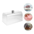 Eease Clear Rectangular Bread Box with Translucent Dome Cover - Walmart.com