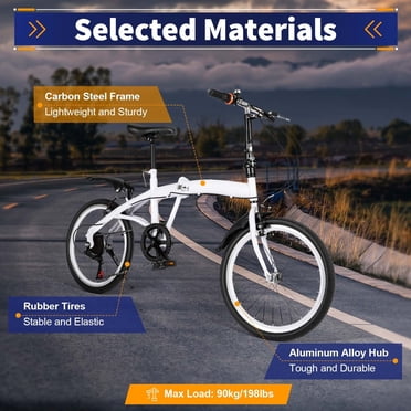 FBX 20-inch Monterey Folding Bike White - Walmart.com