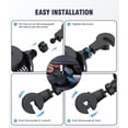 Battery Operated USB Car Fan, Electric Cooling Fan, 4 Speed,360 Degree ...