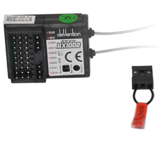 HobbyFlip DEVO Receiver 2.4Ghz 10-CH Channel for DEVO 10 Transmitter ...