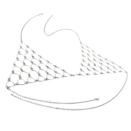 Body Chain Bra Bikini Harness Lingerie Metal Top Belly Dancer Beach ...