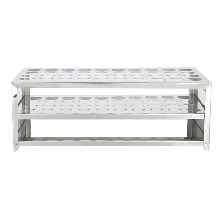 40 Holes Tube Rack, Stainless Steel Test Tube Rack Holder 304 Punching ...