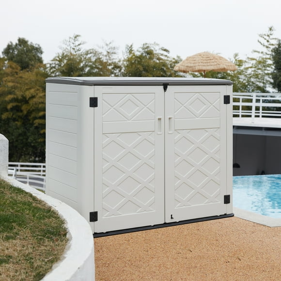 Outdoor Horizontal Storage Shed