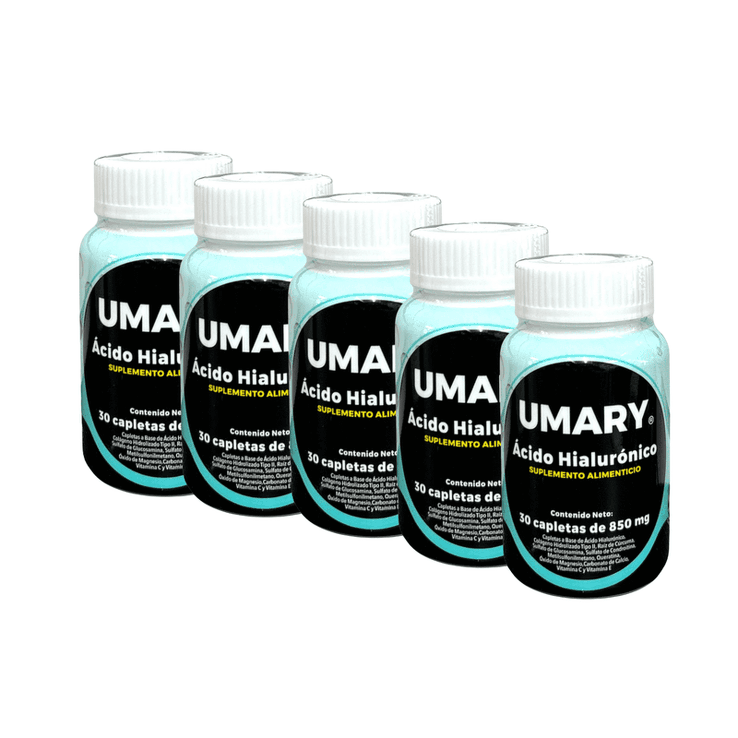 Umary Ácido Hialurónico 30 cápsulas Pack de 5 | Bodega Aurrera en línea
