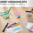 7 Color Reusable Pill Pouches for Travel, Clear EVA Zippered Medicine ...